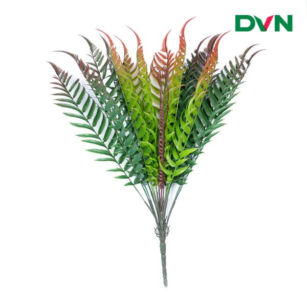 Cành dương xỉ ngọn đỏ nhân tạo - DVN Tổng kho hoa lụa